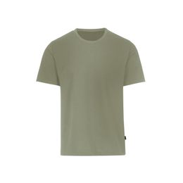 TRIGEMA Herren T-Shirt "TRIGEMA T-Shirt in Piqu&eacute;-Qualit&auml;t", gr&uuml;n, Basic, Gr. M, Piqu&eacute;, 100% Baumwolle, Shirts
