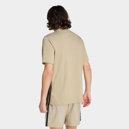 Herren T-Shirt "ESSENTIALS 3-STREIFEN SINGLE JERSEY", gr&uuml;n, Gr. XXL, adidas Sportswear, Obermaterial: 100% Baumwolle, Shirts, mit Rundhalsausschnitt,