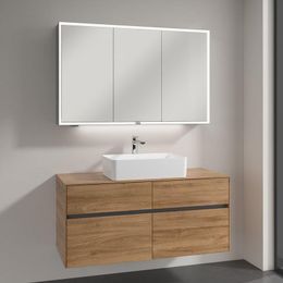 Villeroy & Boch Villeroy & Boch Embrace Schrank mit Waschtisch, mit Spiegelschrank My View Now, 5A6156R1+A95700RH+A4551200, My View Now