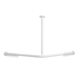 Villeroy & Boch Villeroy & Boch ViCare Duschvorhangstange, mit Deckenanbindung, 92170668,