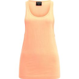 Urban Classics Damen Tanktop "Urban Classics Damen Ladies Loose Neon Tanktop"neonorange, Gr. L, unifarben, 100% Baumwolle, Tops