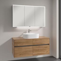 Villeroy & Boch Villeroy & Boch Embrace Schrank mit Waschtisch, mit Spiegelschrank My View Now, 5A6056RW+A95700RH+A4551200, My View Now