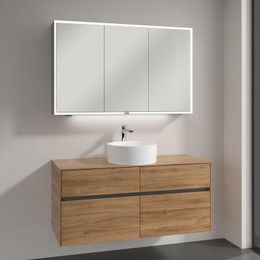 Villeroy & Boch Villeroy & Boch Embrace Schrank mit Waschtisch, mit Spiegelschrank My View Now, 5A5840RW+A95700RH+A4551200, My View Now