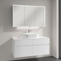 Villeroy & Boch Villeroy & Boch Embrace Schrank mit Waschtisch, mit Spiegelschrank My View Now, 5A6056R1+A95700DH+A4551200, My View Now