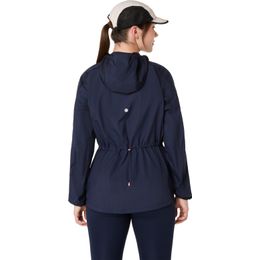 asics Damen Laufjacke "ROAD PACKABLE JACKET", blau, Gr. S, Web, Obermaterial: 100% Nylon, Jacken, &Uuml;bergangsjacke