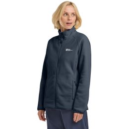 Jack Wolfskin Damen Fleecejacke "Moonrise", blau, Gr. S, Obermaterial: 100% Polyester, Jacken, atmungsaktiv, w&auml;rmend, Teil des 3-in-1-Systems