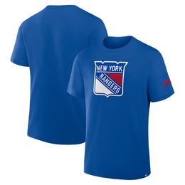 Fanatics Damen T-Shirt "Fanatics T-Shirt New York Rangers Hat Trick Tee", blau, Gr. L, 100% Baumwolle, Shirts