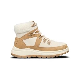 Roxy Damen Bootsschuh "Alyah", Gr. 10, beige, Obermaterial: 82% Leder / 16% Polyester, 2% Metall, Futter: 100% Polyester, Laufsohle: 100% Gummi.,