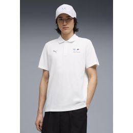Puma Herren Poloshirt "BMW MMS ESS POLO", wei&szlig;, Gr. M, bedruckt, Jersey, Obermaterial: 100% Baumwolle, Shirts, Regular Fit, Kurzarm, mit