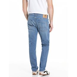 Replay Herren Comfort-fit-Jeans "Rocco", blau, Gr. 36, Denim/Jeans, Obermaterial: 98% Baumwolle, 2% Elasthan, Jeans, mit geradem Bein