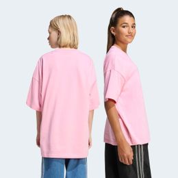 M&auml;dchen T-Shirt "TEE"light pink, Gr. 134, adidas originals, Obermaterial: 100% Baumwolle, Shirts, lockere Passform, f&uuml;r Kinder, mit aufgesticktem