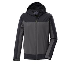 Killtec Herren Funktionsjacke "KOS 40 MN JCKT", grau, Gr. M, Obermaterial: 100% Polyester. Futter: 100% Polyester, Jacken, &Uuml;bergangsjacke,
