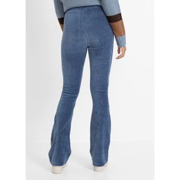 bonprix Damen Leggings, blau, Gr. 48, Jersey, Obermaterial: 62% Baumwolle, 36% Polyester, 2% Elasthan, Hosen, mit Elasthan-Anteil, Skinny Fit, mit