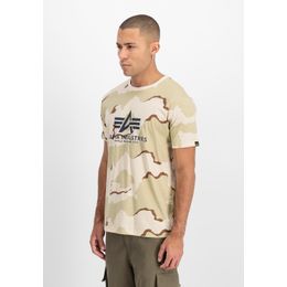 T-Shirt Alpha Industries "Basic T-Shirt BL Camo", Herren, Gr. L, desert camo 91, Obermaterial: 100% Baumwolle, Shirts T-Shirt