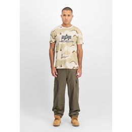 Herren T-Shirt "Basic T-Shirt BL Camo", gr&uuml;n, Gr. XXL, Alpha Industries, Obermaterial: 100% Baumwolle, Shirts