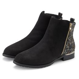 Lascana Damen Stiefelette "Ankle Boots, Stiefel", Gr. 39, schwarz, Obermaterial: 100% Textilmaterial. Decksohle: 100% Textilmaterial. Futter: 100%