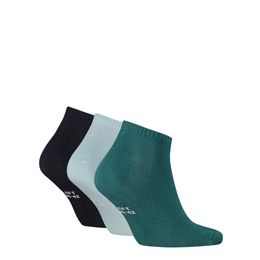 Puma Herren Sneakersocken "Puma UNISEX LOGO SNEAKER", Gr. 43fresh water, Obermaterial: 68% Baumwolle, 15% Polyamid, 15% Polyester, 2% Elasthan, Socken
