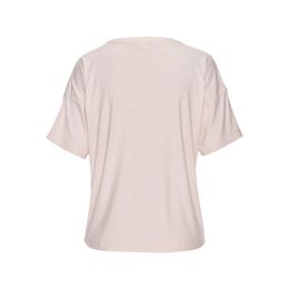 s.Oliver Damen Pyjamaoberteil, Gr. 44rosa, meliert, Rippware, Obermaterial: 92% Viskose, 8% Elasthan, meliert, Shirts, aus weicher Rippqualit&auml;t