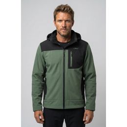 CMP Herren Softshelljacke, gr&uuml;n, Gr. 58, Softshell, Obermaterial: 96% Polyester, 4% Elasthan. Futter: 100% Polyester, Jacken, mit hochschlie&szlig;endem