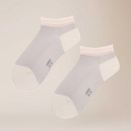 Kunert Herren Sneakersocken "Sneaker Sparkling Essential", Gr. 35, wei&szlig;, Obermaterial: 65% Baumwolle CO. 20% Polyamid PA. 12% metallisierte Fasern