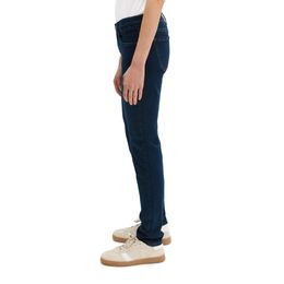 Marc O'Polo MARC O'POLO Damen Slim-fit-Jeans "aus stretchigem Bio-Baumwolle-Mix"clean dunkelblau wash, Gr. 33, unifarben, Obermaterial: 89% Baumwolle, 8%