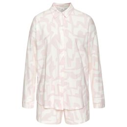 s.Oliver Damen Shorty, Gr. 40, rosa, Single Jersey, Obermaterial: 50% Baumwolle, 50% Viskose, Homewear-Sets, mit grafischem Print