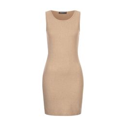 CLOUD 5IVE Damen Shirtkleid "CLOUD 5IVE Viskose Kleid &Auml;rmellos mit Rundhals"camel, Gr. XXL, unifarben, 50% Viskose, 25% Polyamid, 20% Polyester, 5%