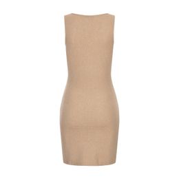 CLOUD 5IVE Damen Shirtkleid "CLOUD 5IVE Viskose Kleid &Auml;rmellos mit Rundhals"camel, Gr. L, unifarben, 50% Viskose, 25% Polyamid, 20% Polyester, 5%