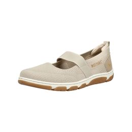 Mustang Shoes Damen Slipper "Mustang Shoes Slipper Lederimitat/Textil", Gr. 36, beige, Lederimitat, Textil, Schuhe