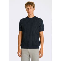 LINDBERGH Herren Kurzarmshirt "T-Shirt (Kurzarm) Relaxed Fit", schwarz, Gr. M, Obermaterial: 100% Baumwolle, Shirts