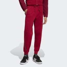 Herren Sporthose "NEW ADIDAS Z.N.E"active maroon, normal, gr., Gr. XXL, adidas Sportswear, Obermaterial: 57% Polyester, 43% Baumwolle, Hosen