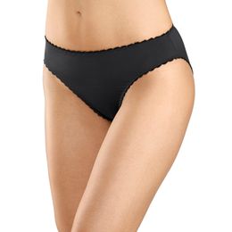 Damen Jazz-Pants Slips, PETITE FLEUR BY LASCANA, Gr. 52, schwarz, Microfaser, Obermaterial: 92% Polyamid, 8% Elasthan, unifarben, Unterhosen, aus