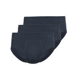 Ammann Herren Slip "3er Pack Slip mit Eingriff Day Classic / Feinripp Premium", Gr. 6, blau, Obermaterial: 100% Baumwolle CO., Unterhosen
