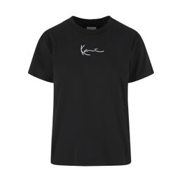 Kurzarmshirt Karl Kani "Karl Kani Damen ESSKKW-T02BLK Small Signature Tee", Damen, Gr. M, schwarz, 100% Baumwolle, unifarben, normal, Rundhals, Shirts