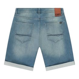 Cars Jeans Herren Jeansbermudas "COLORADO Denim Short", blau, Gr. M, Abriebeffekte, Denim/Jeans, Obermaterial: 76% Baumwolle, 22% Polyester, 2%