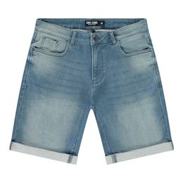 Cars Jeans Herren Jeansbermudas "COLORADO Denim Short", blau, Gr. S, Abriebeffekte, Denim/Jeans, Obermaterial: 76% Baumwolle, 22% Polyester, 2%