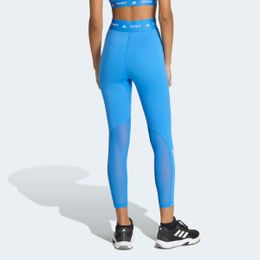 Damen Trainingstights "TF 3S 7/8 L"ray blau, normal, gr., Gr. M, adidas Performance, Obermaterial: 73% Polyester, 27% Elasthan, Hosen