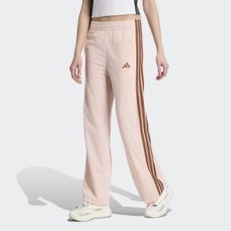 Damen Sporthose "3-STREIFEN FASHION"blush pink, dusky bronze, Gr. M, adidas Sportswear, Obermaterial: 100% Polyester, Hosen