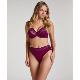 Hunkem&ouml;ller HUNKEM&Ouml;LLER Damen Slip "Diva High Knickers", Gr. S, lila, 73% Polyamid, 14% Elasthan, 13% Polyester, Unterhosen