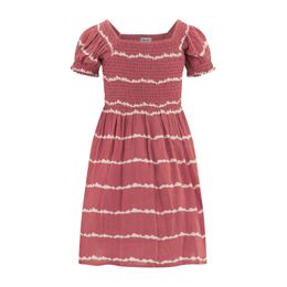 happy girls M&auml;dchen Druckkleidlight pink, Gr. 134, bedruckt, gestreift, Cr&ecirc;pe, Obermaterial: 100% Viskose. Futter: 100% Baumwolle, Kleider, mit