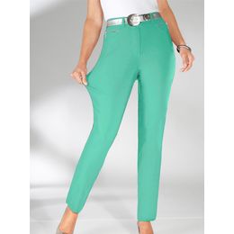 Stehmann Damen Stretch-Hose, gr&uuml;n, Gr. 80, unifarben, 72% Viskose, 25% Polyamid, 3% Elasthan, Hosen