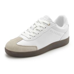 ELBSAND Damen Sneaker "Freizeitschuh, Schn&uuml;rschuh, Turnschuh, Retro Sneaker", Gr. 40wei&szlig;, Obermaterial: 90% Lederimitat, 10% Rindsleder. Decksohle: