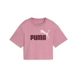 Puma M&auml;dchen T-Shirt "ESS 2 COLOR NO. 1 LOGO SHORT LENGTH TEE G"poised pink, Gr. 164, bedruckt, Jersey, Obermaterial: 100% Baumwolle, Shirts, f&uuml;r