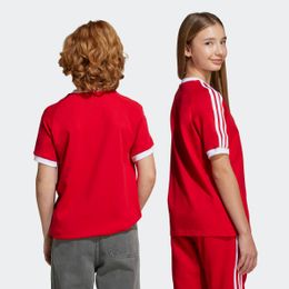 M&auml;dchen T-Shirt "ADICOLOR 3-STREIFEN KIDS"better scarlet, Gr. 176, adidas originals, Obermaterial: 100% Baumwolle, Shirts, sportlicher Stil, mit