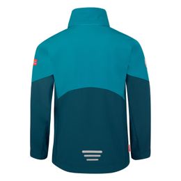 Trollkids M&auml;dchen Softshelljacke "Girls Balestrand Jacket"harbor blau, madeira blau, peony rose, Gr. 110, Obermaterial: 100% Polyester, Jacken, mit