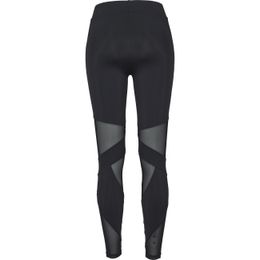 Urban Classics Damen Leggings "Urban Classics Damen Ladies Triangle Tech Mesh Leggings"schwarz, schwarz, Gr. 5XL, unifarben, 80% Polyamid, 20%