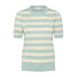 Saint Tropez Damen Strickpullover "MilaSZ SS Block Stripe Pullover"ether seedpearl block stripe, Gr. L, gestreift, Strick, Obermaterial: 80% Viskose,
