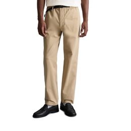 Marc O'Polo Chinohose MARC O'POLO DENIM "mit integriertem G&uuml;rtel", Herren, Gr. L, Normalgr&ouml;&szlig;en, frosty sand, Obermaterial: 97% Baumwolle, 3% Elasthan, unifarben, relaxed fit lang, Hosen Chinohose