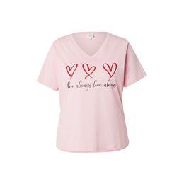 Only Carmakoma T-Shirt 'CARMAE' Damen Gr&ouml;&szlig;e XXXL/4XL rosa / rot / schwarz
