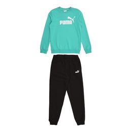 Puma Jogginganzug 'ESS No.1' Jungen Gr&ouml;&szlig;e 176 t&uuml;rkis / schwarz / wei&szlig;